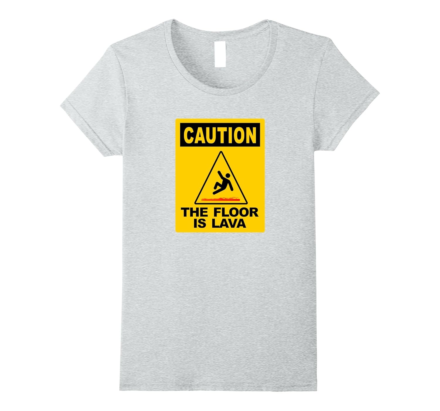 The Floor is Lava Caution sign Shirt-4LVS