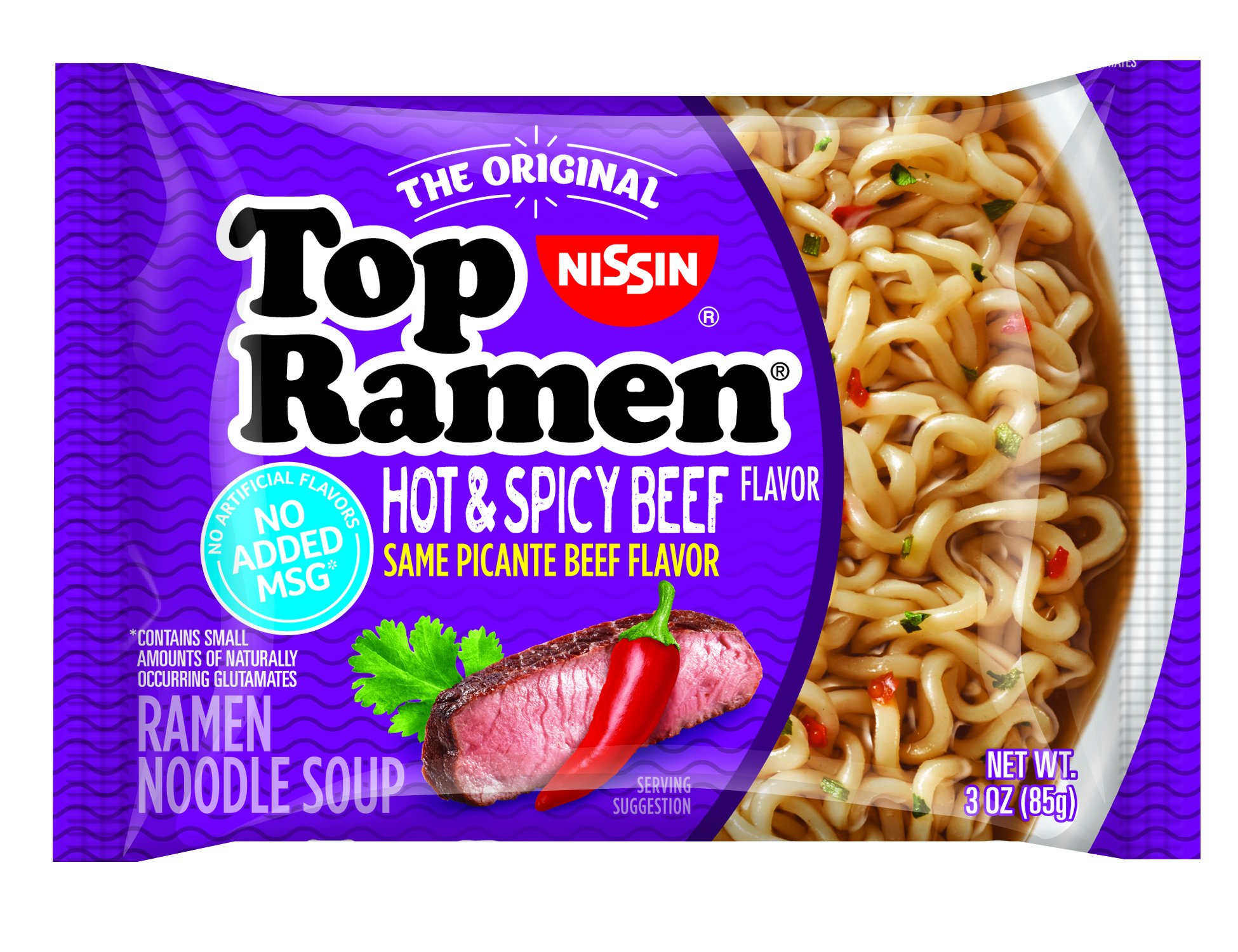Amazon.com : Nissin Top Ramen, Beef, 3 Ounce (Pack of 24) : Grocery ...