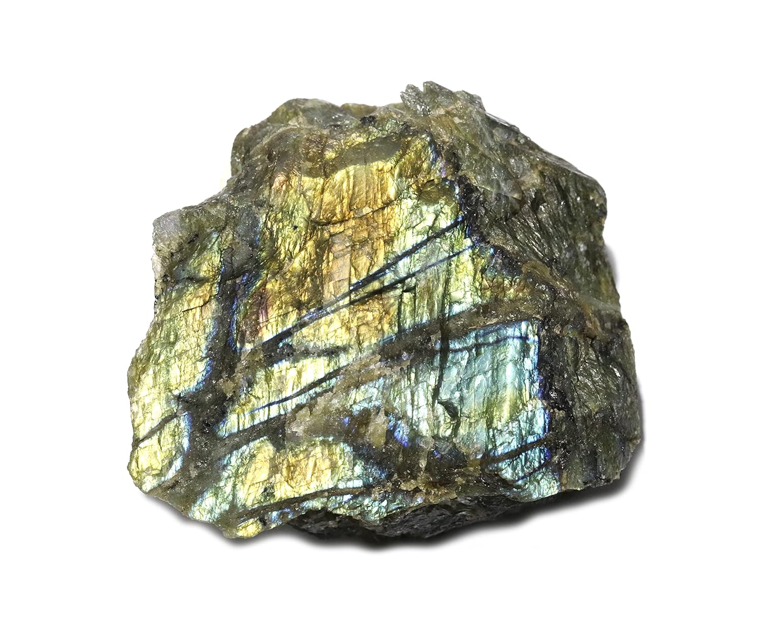 Buy Soni Gem & Jewel Matsyaa Crystals Natural Labradorite Feldspar in ...