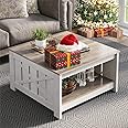 Amazon.com: YITAHOME Coffee Table Farmhouse Coffee Table with Storage ...