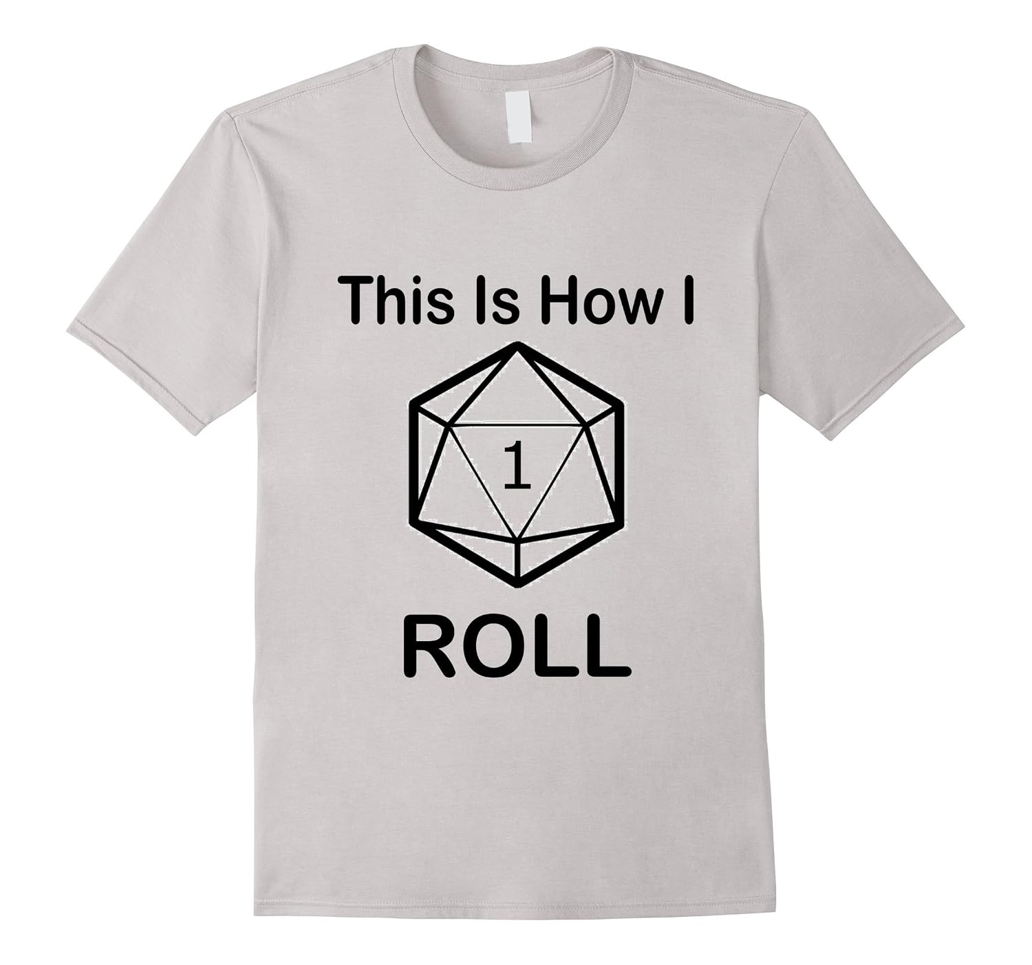 Bad D20 Roll 1 RPG Gamer T- Shirt-CD – Canditee
