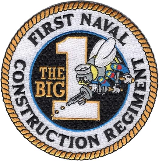 Amazon.com: U.S. Naval 1ST Construction Regiment NMCB 1 Seabee Patch ...
