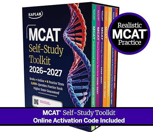 MCAT Self-Study Toolkit 2026-2027: Includes MCAT Complete 7 Book Set, 6 ...