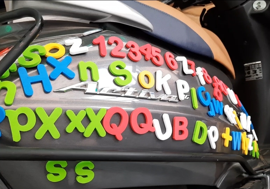 Magnetic ABCD Letters, Multi-Color Metal Box | Educational Gift Set for ...