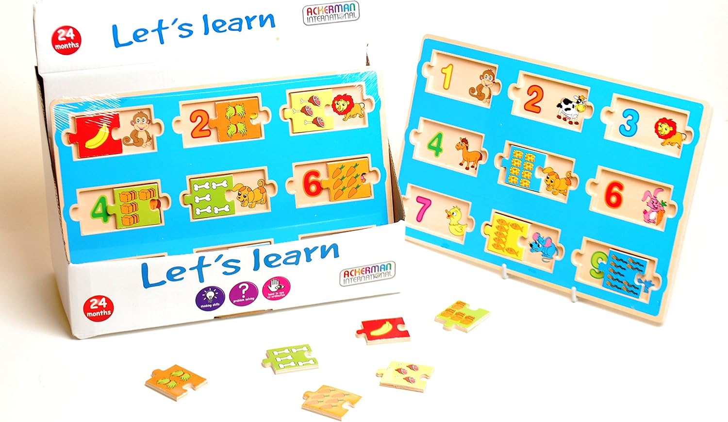 Let’s Learn Animal Number Matching Puzzle - BigaMart