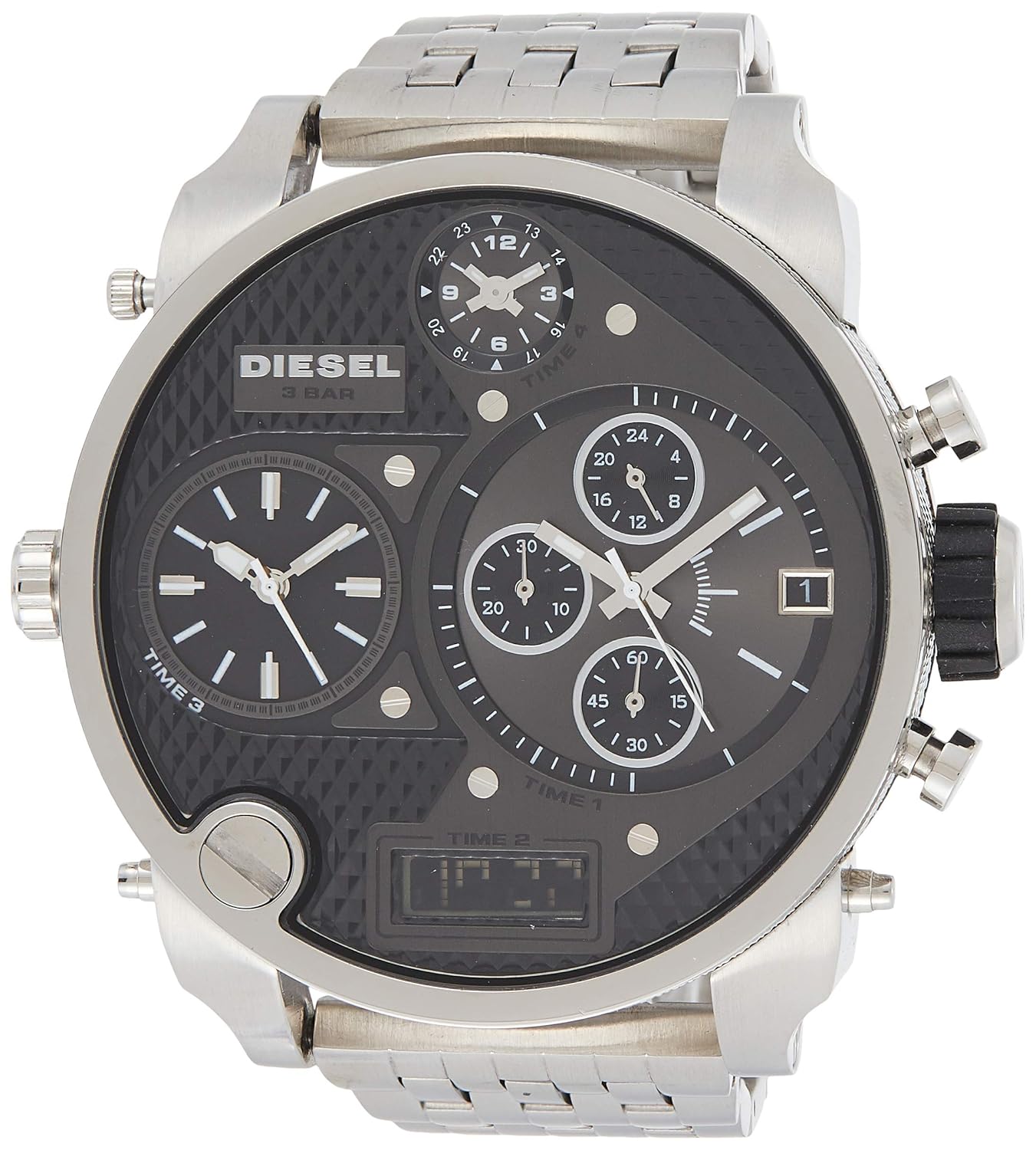 Buy Diesel Analog-Digital Black Dial (Big Dial) Men's Watch - DZ7221 at ...