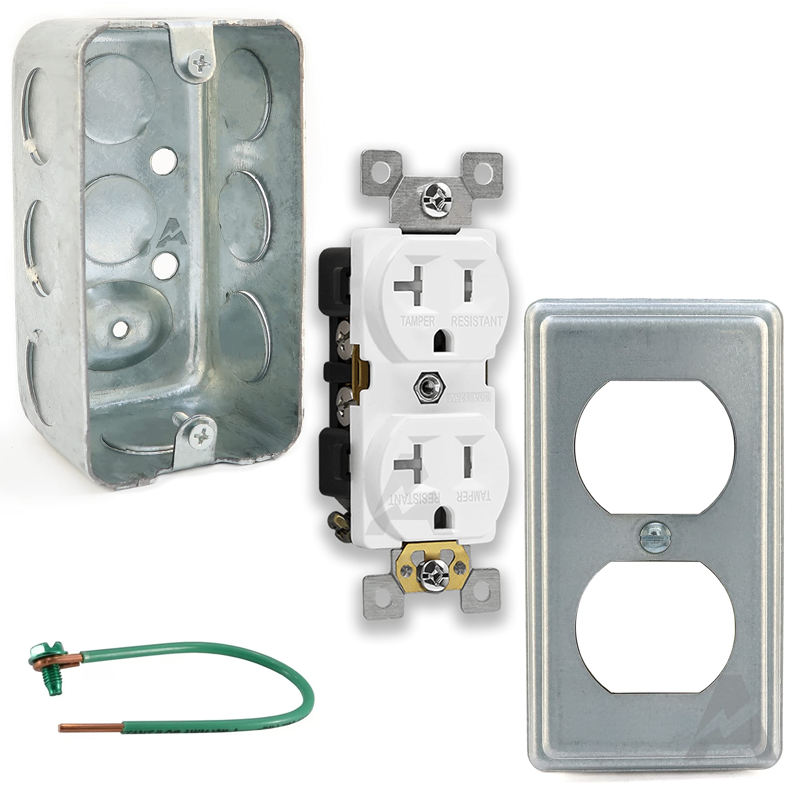 Mua Outlet Box Kit, 2x4'' Utility Electrical Box, Tamper Resistant 20 ...