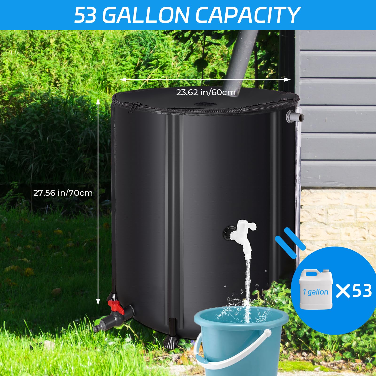 Mua Rain Barrels to Collect Rainwater from Gutter - Portable Water ...
