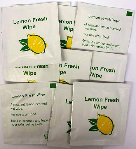 25 x Lemon Scented Hand Wipes: Amazon.co.uk: Grocery