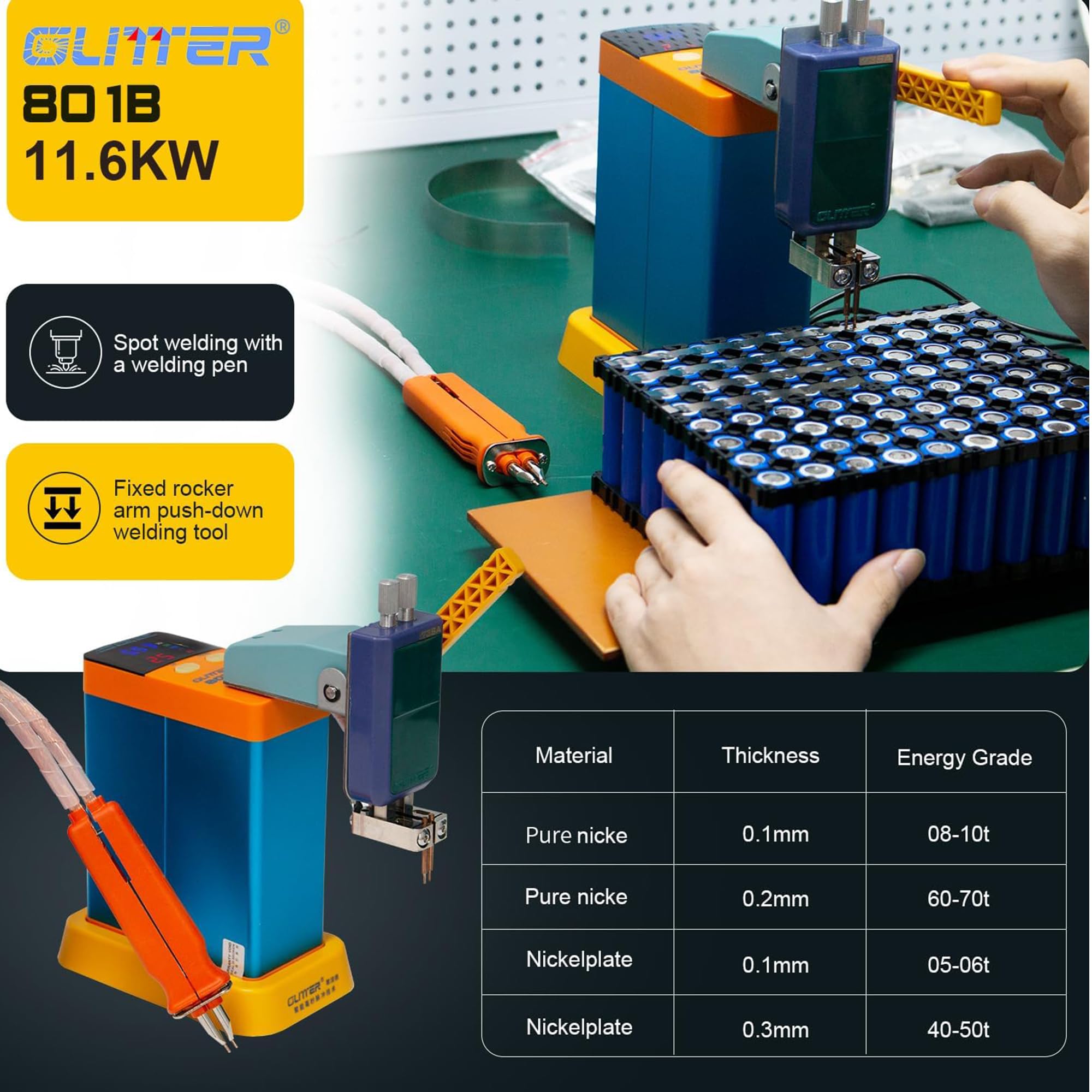 Mua GLITTER 801B Battery Spot Welder 11.6 KW Capacitor Energy Storage ...