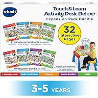 VTech Touch and Learn Activity Desk Deluxe 4-in-1 Preschool Bundle ...