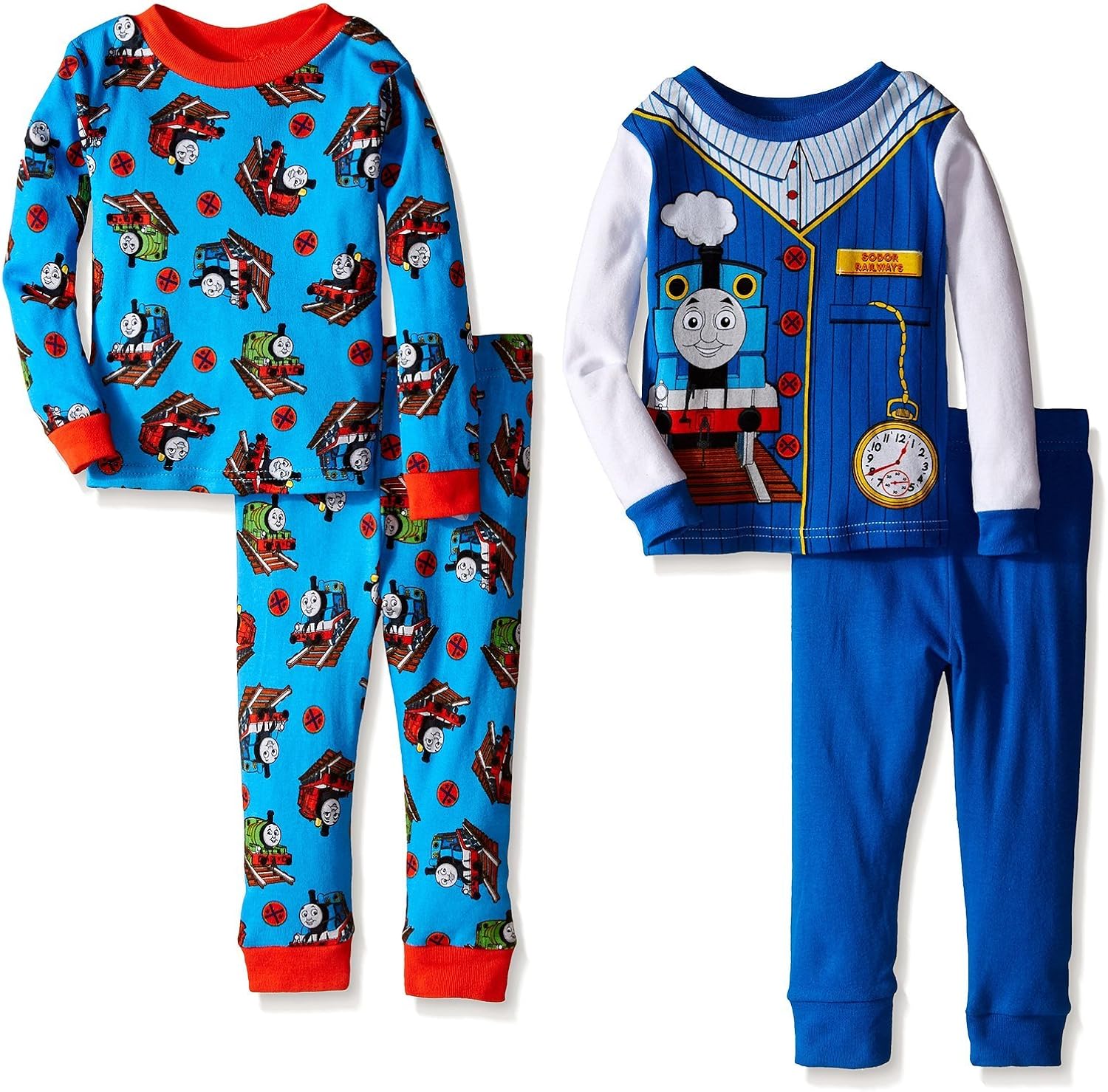 Amazon.com: Thomas The Train Toddler 4 Piece Cotton Pajamas (4t): Clothing