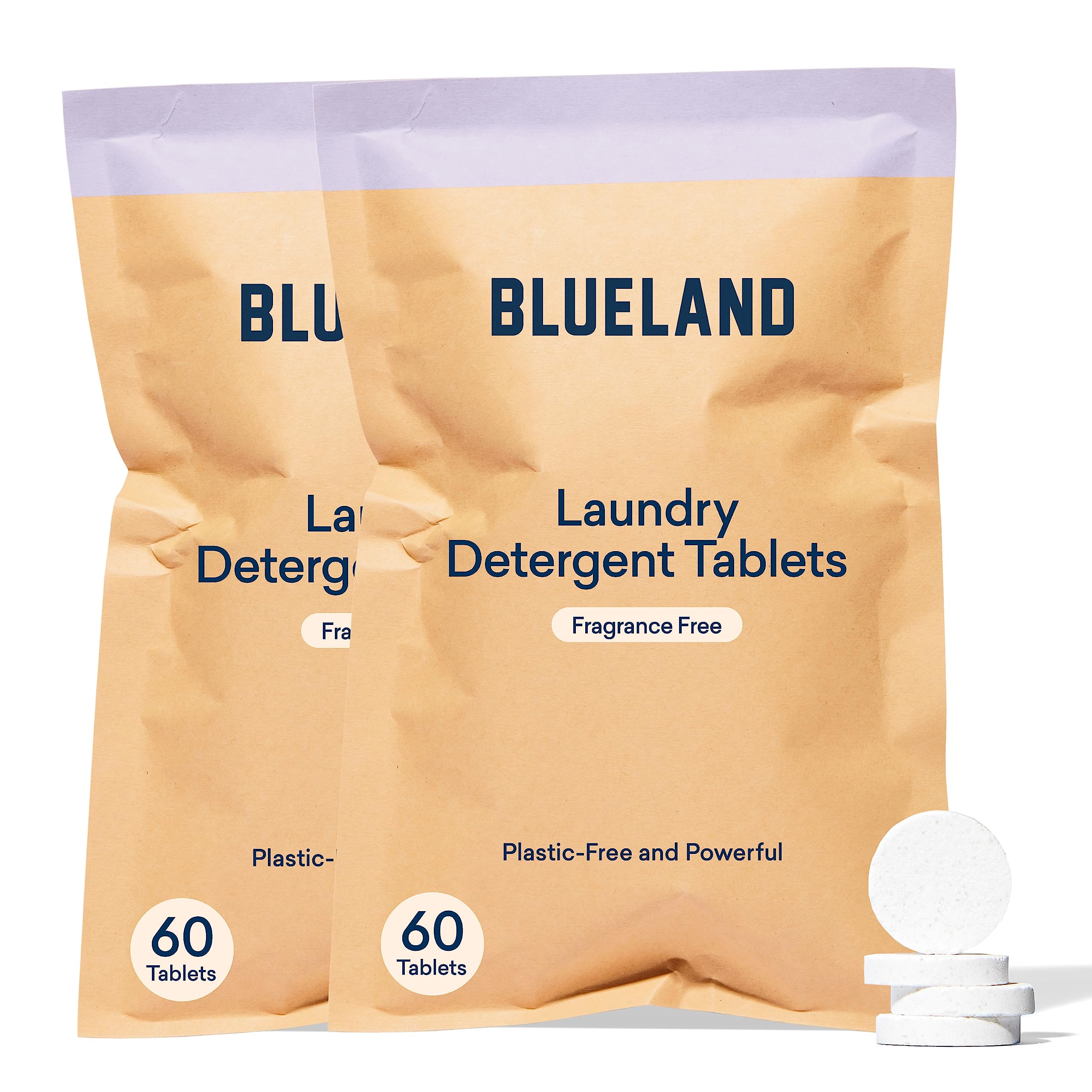 Mua BLUELAND Laundry Tablet Refill 2 Pack, 120 Tablets, Plastic-Free ...