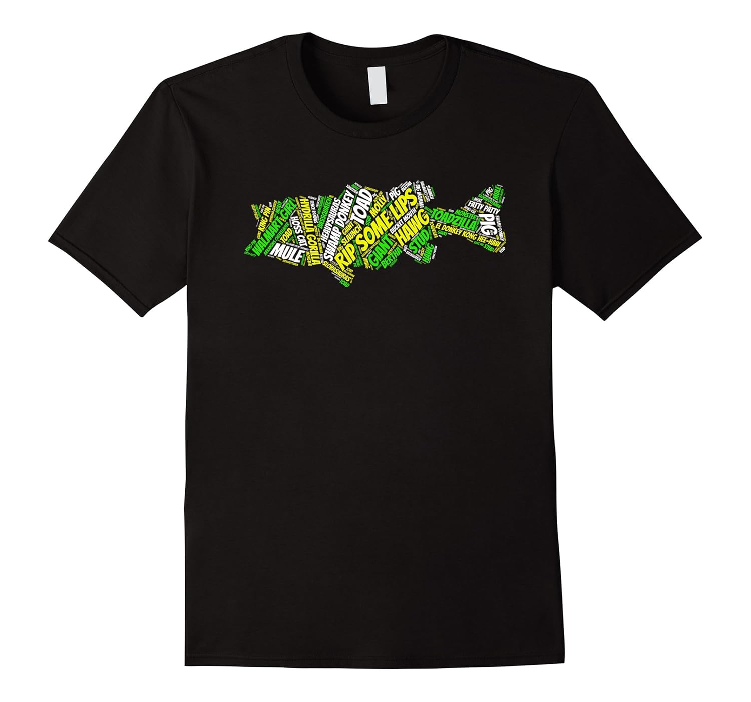 Largemouth Bass Fishing Big Bass Names T-shirt-TH – TEEHELEN