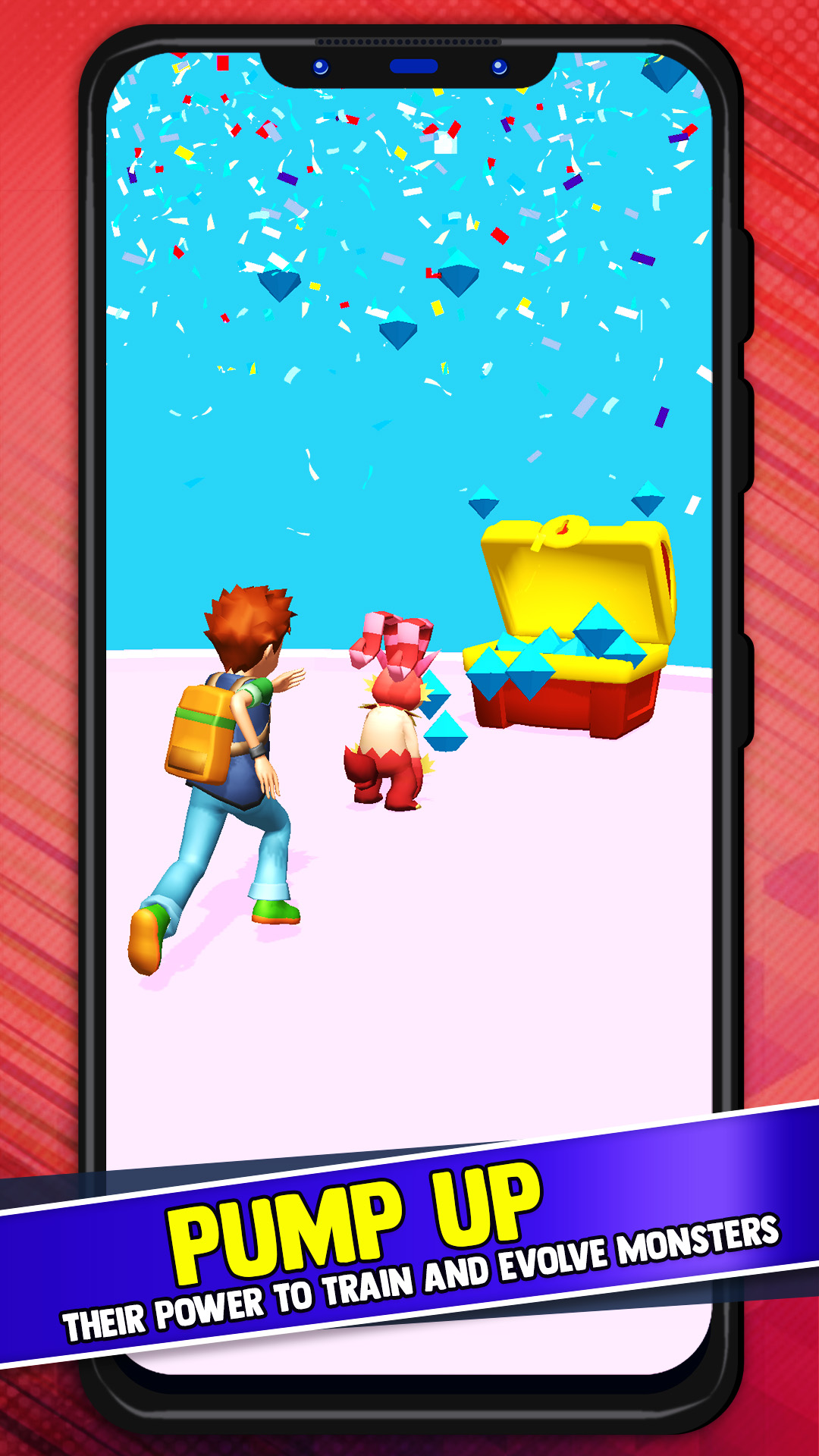 Monster Squad Runner! Catch Them All Monsters Rush 3D - Catch and ...