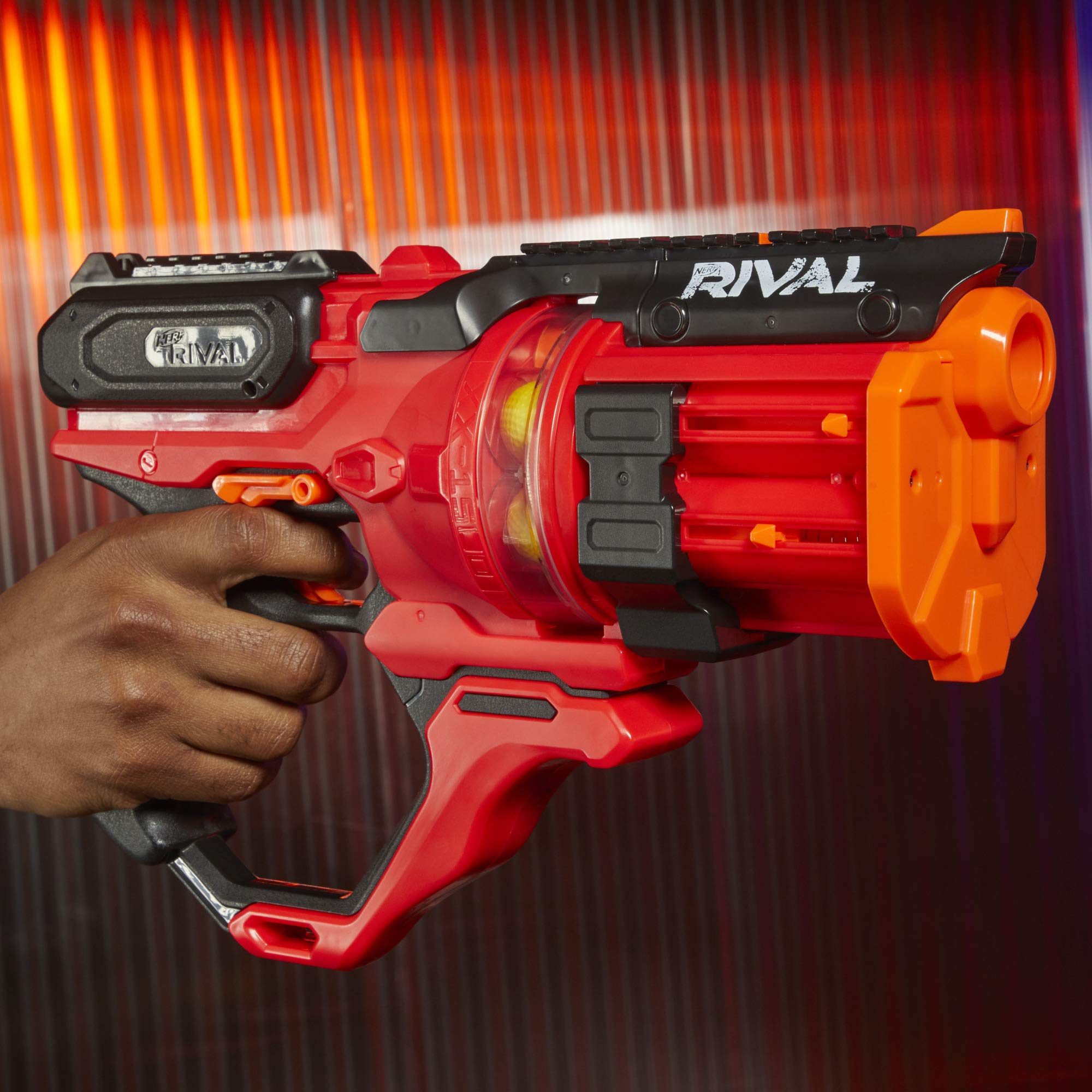 Mua Nerf Rival Roundhouse XX-1500 Red Blaster - Clear Rotating Chamber ...