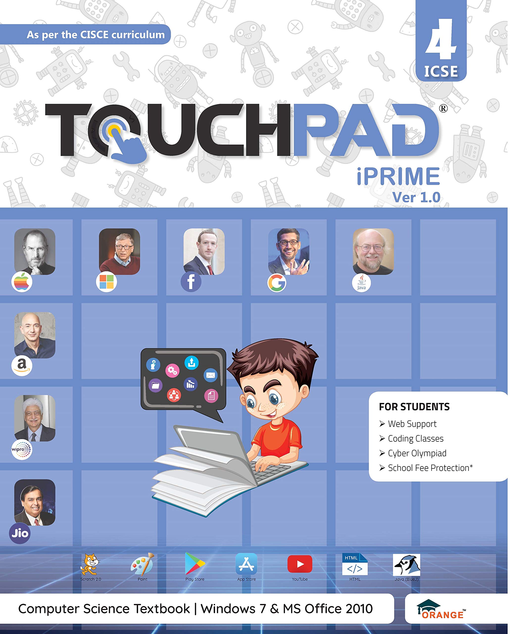 Touchpad IPrime Ver 1 0 Computer Book For Class 4 ICSE Ansh Book Store