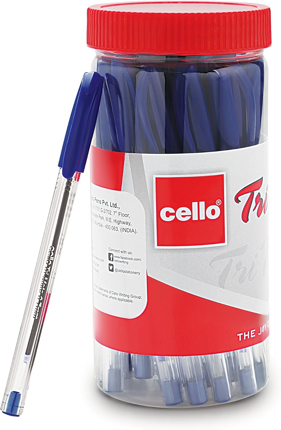34 Off Cello Trimate Ball Pen 25 Pens Jar Blue At Rs 99 Only 34-off-cello-trimate-ball-pen-25-pens-jar-blue-at-rs-99-only
