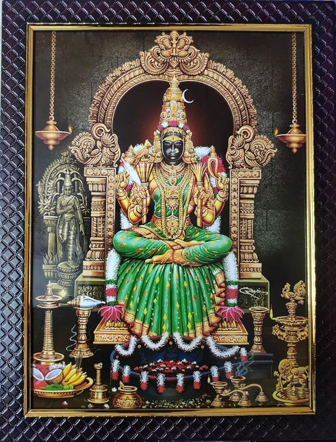 Buy 7 Hills Store Sri Kanchi Kamakshi/Kamatchi Amman Photo Frame (34 cm ...