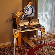 DEWALT DWX725B Heavy Duty Work Stand with Miter Saw Mounting Brackets ...