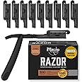 Amazon.com: Professional Disposable Straight Razors for Men - Blade ...