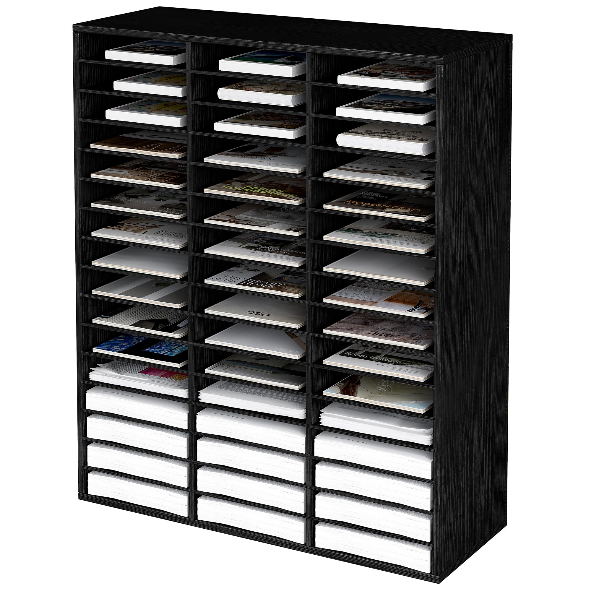 EasyPAG 48-Slot Heavy Duty MDF Mail Sorter Organizer - Adjustable ...