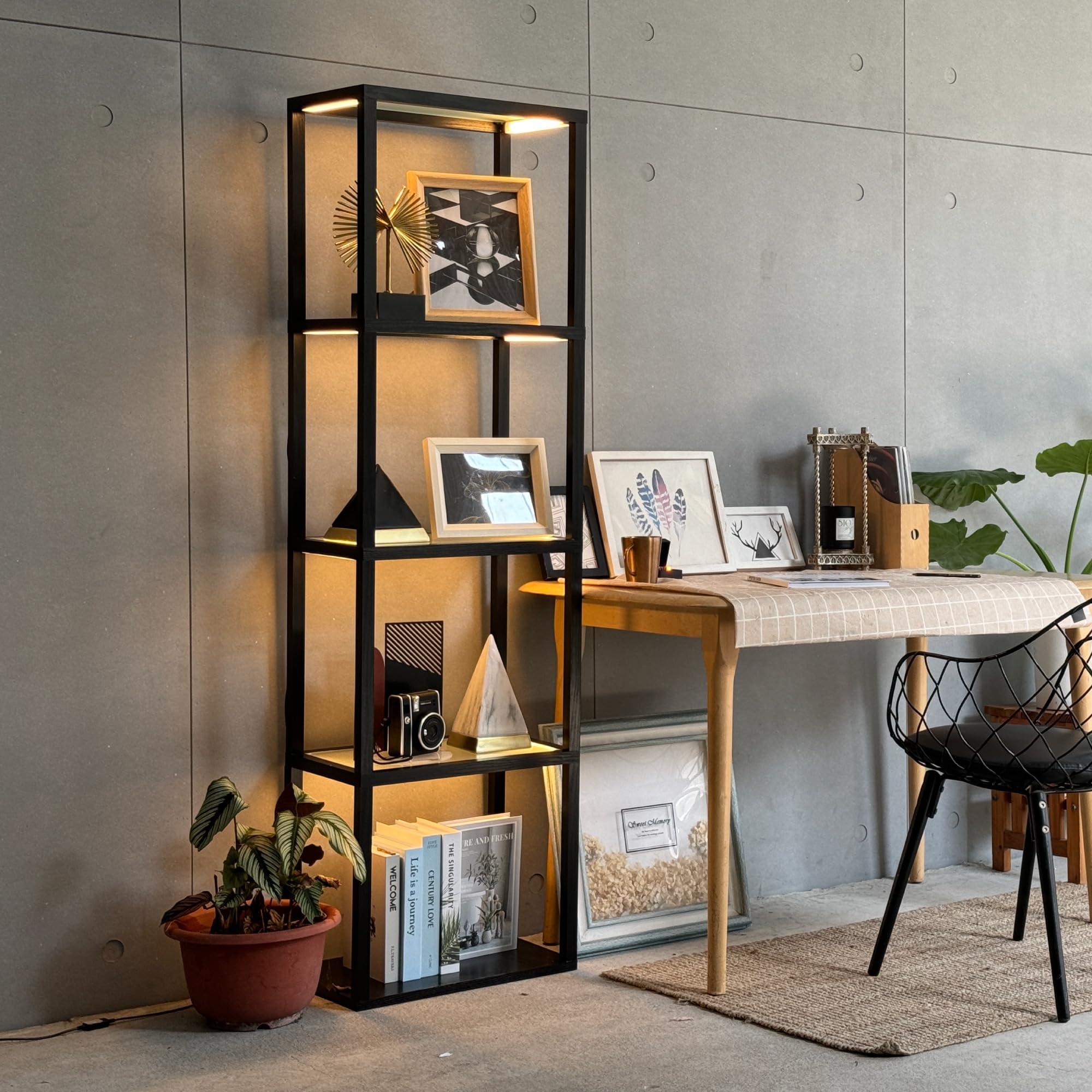 Mua Fantasy Plus Pro - 66" Glass Display Cabinet with Dimmable LED ...