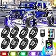Amazon.com: 8 Pods RGB LED Rock Lights for Jeeps Trucks Golf Cart ATV UTV RZR SUV Offroad Pickup ...
