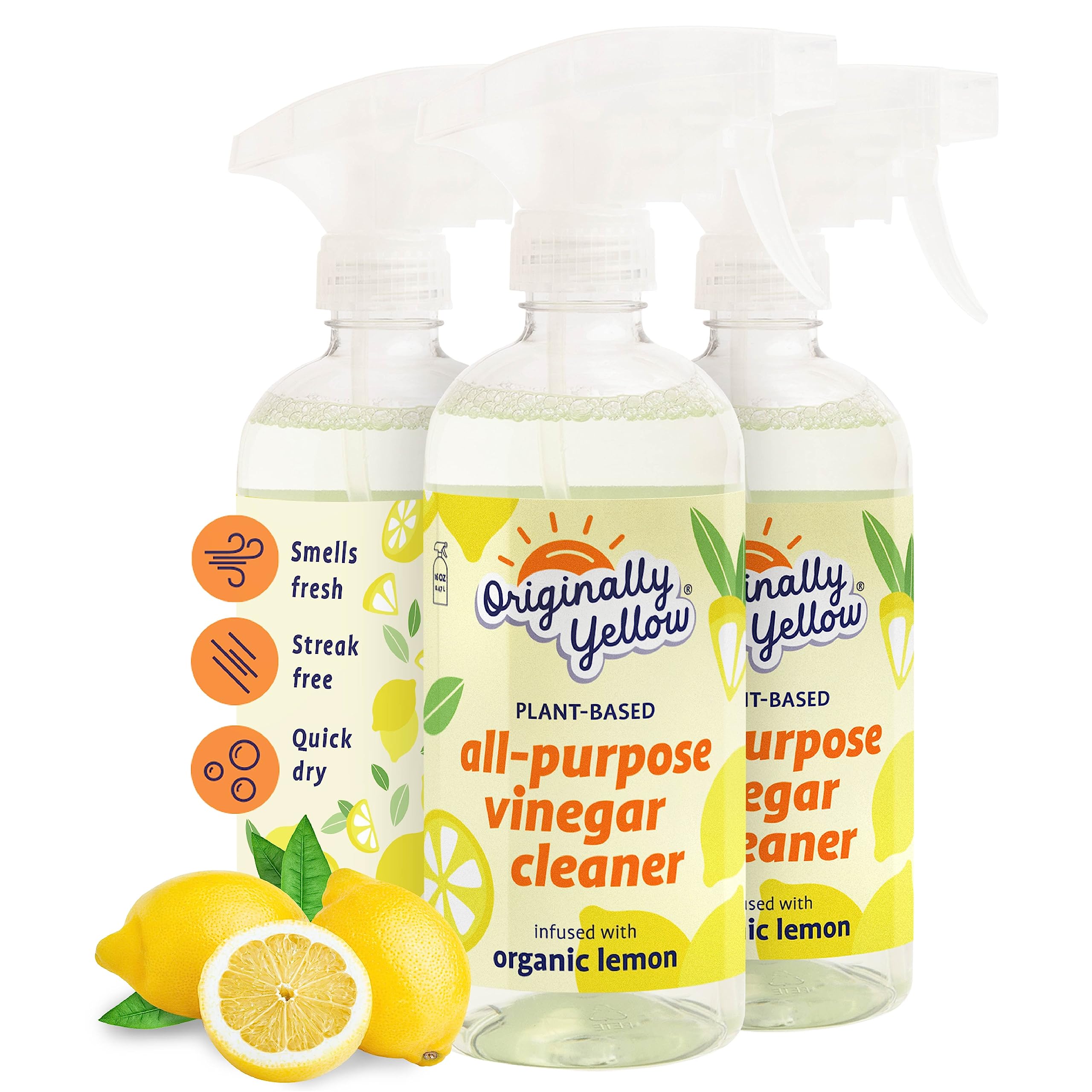 Originally Yellow All-Purpose Distilled Vinegar Spray Living Room ...