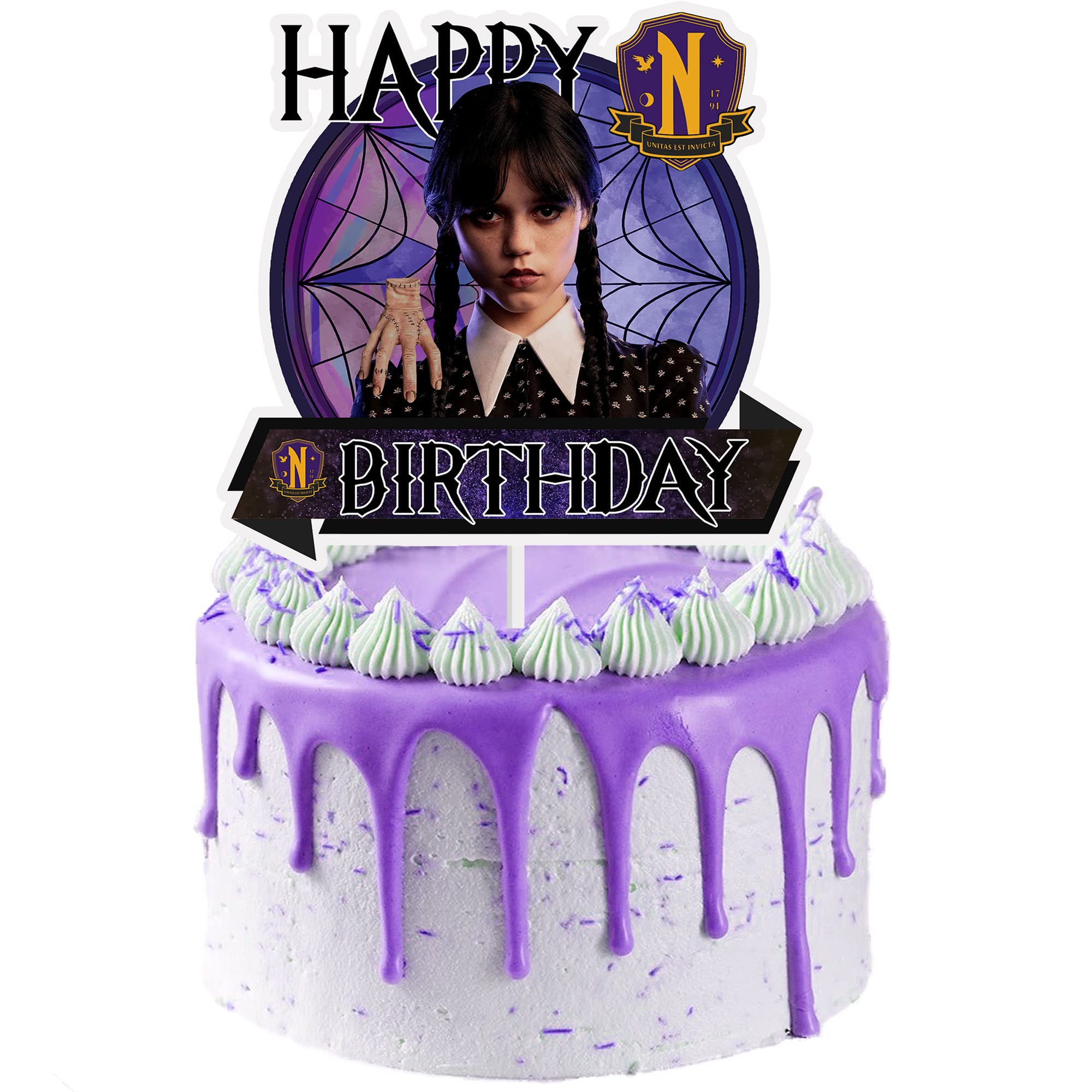 Mua Wednesday Birthday Cake Topper, Wednesday Addams Cake Topper ...