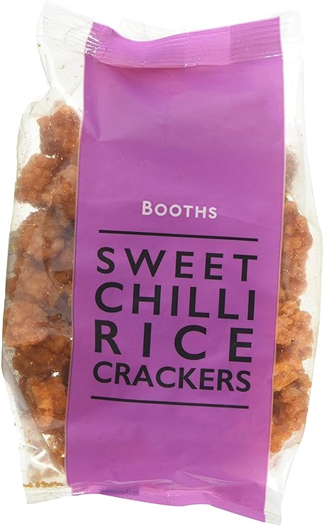 Booths Sweet Chilli Rice Crackers, 100 g Pack of 12: Amazon.co.uk: Grocery