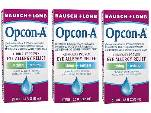 Opcon-A Allergy Eye Drops, Antihistamine Relief for Itchy, Red Eyes ...