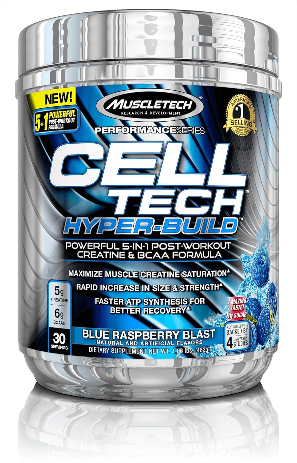 Muscletech Performance Series Cell-Tech Hyper-Build Supplement, Blue ...