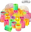 Amazon.com: Rainbow Spring Toy Assortment - (Pack of 50) Mini Plastic ...