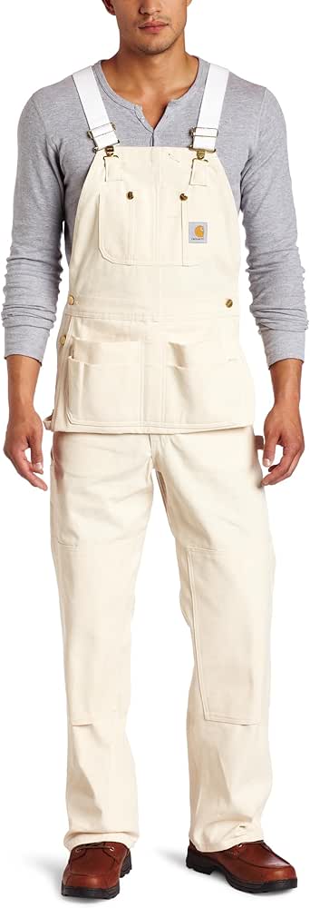 Amazon.com: Carhartt Men's Drill Carpenter Bib Overalls Unlined ...