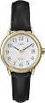 Timex Women's T2H3419J Easy Reader Black Leather Strap Watch: Timex ...