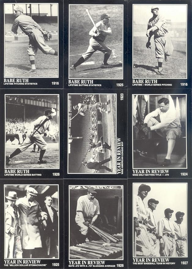 BABE RUTH CONLON COLLECTION 1992 MEGA CARDS INC. COMPLETE BASE CARD SET ...