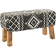 Amazon.com - Deco 79 Wood Tribal Bench with Wood Legs, 33" x 15" x 18 ...