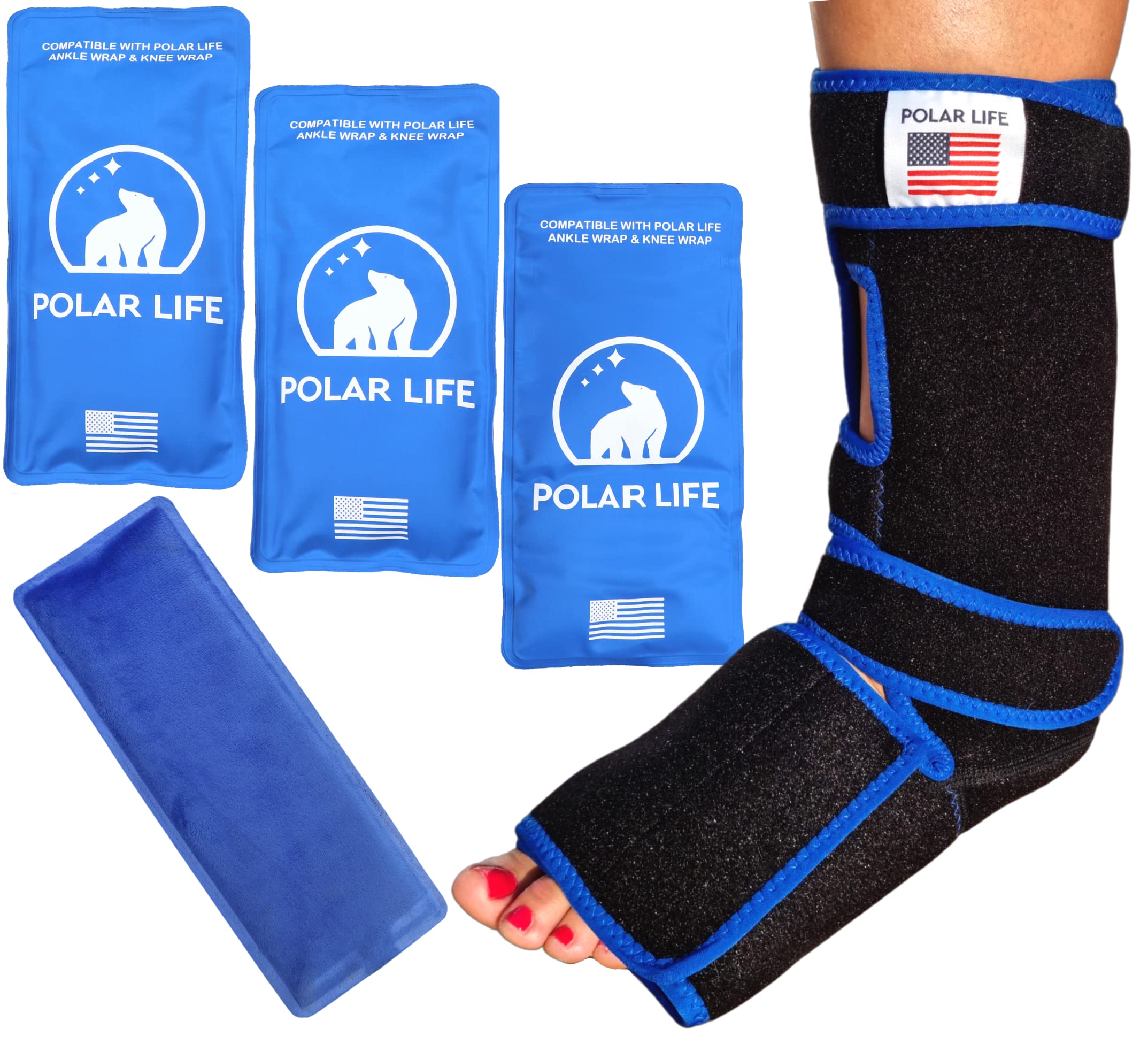 Mua Polar Life Ankle Ice Pack Wrap & Foot Ice Pack | Ankle and Foot Hot ...