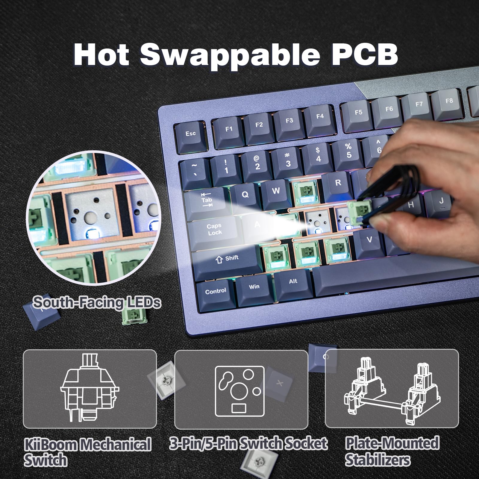 Mua KiiBoom Loop 75 75% Full Aluminum Block Structure Mechanical ...