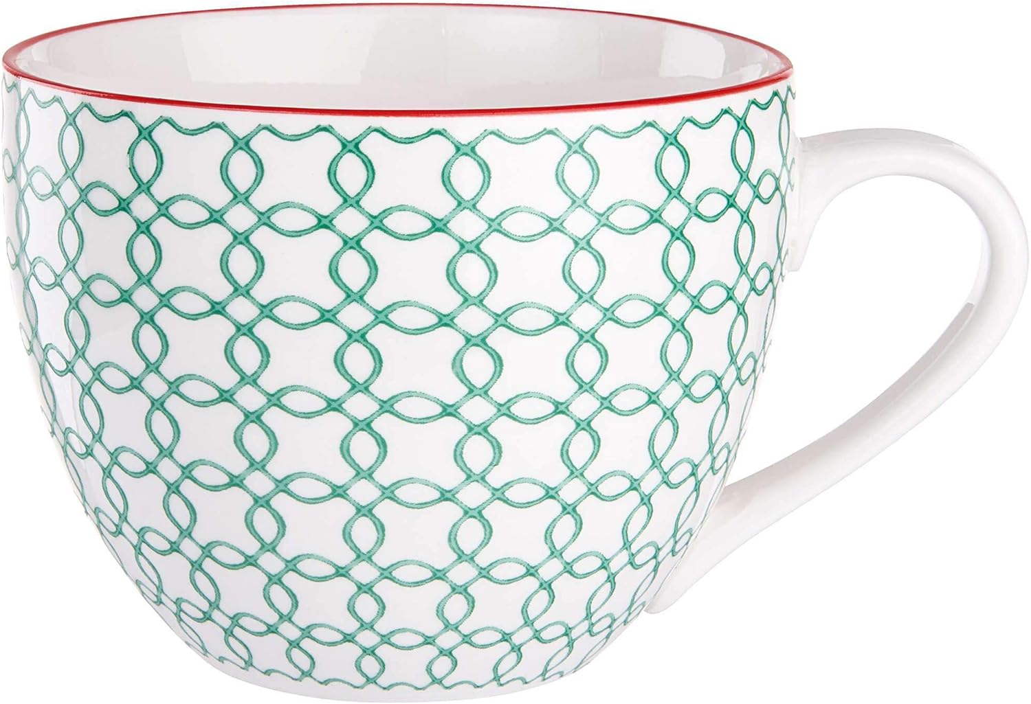 Amazon.de: BUTLERS Retro Tasse 550ml - Hellblaue Kaffeetasse Vintage ...