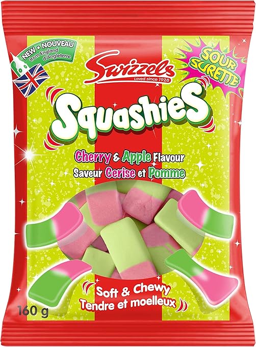 Squashies Sour Cherry &Apple 160 Grams: Amazon.ca: Grocery