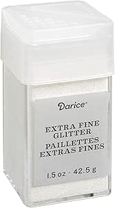 Darice 30029614 Extra Fine Glitter, 1.5oz, White, 1ct : Amazon.ca: Home