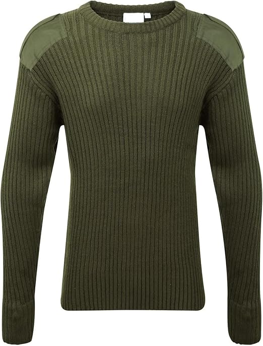 Adults Crew Neck Military Army Security Pullover Jumper Commando ...