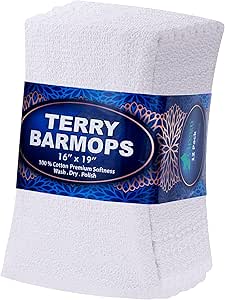 Amazon.com: Green Lifestyle 12 Pack Terry Kitchen Bar Mops - 16 X 19 ...