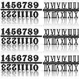 Amazon.com: HSCGIN Clock Numerals Kit 2Set Black Arabic Number and ...