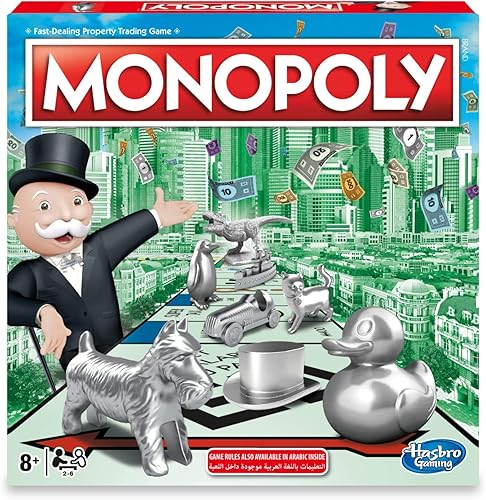 Hasbro Monopoly Game, Classic Family Board Game for 2 to 6 Players, for ...