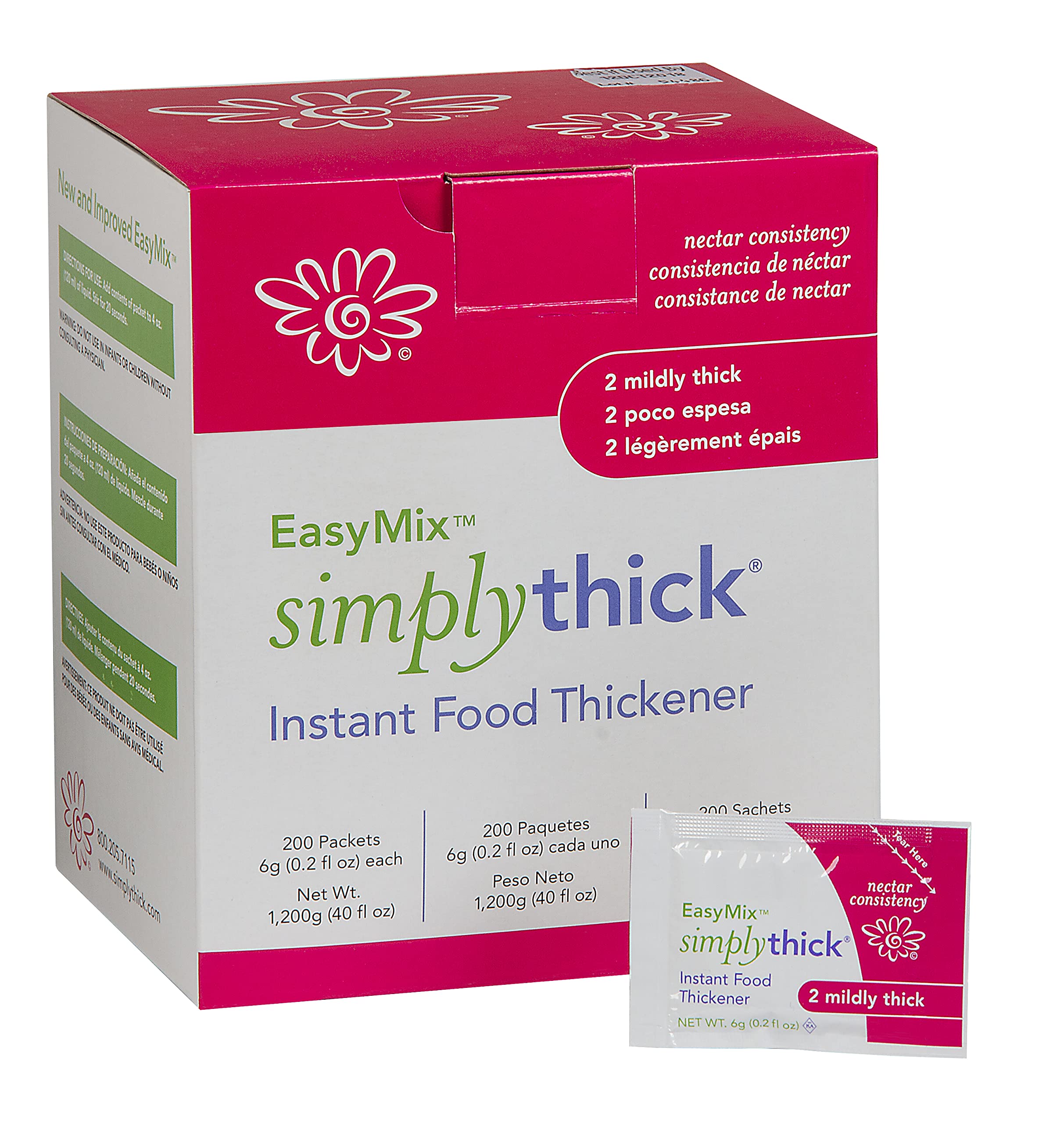 Mua SimplyThick EasyMix | 200 Count of 6g Individual Packets | Gel ...