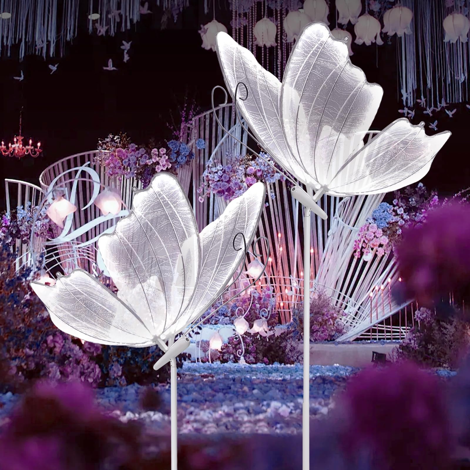 CAMINI Wedding Butterfly LED Floor lamp Creative, Butterfly Ceiling ...