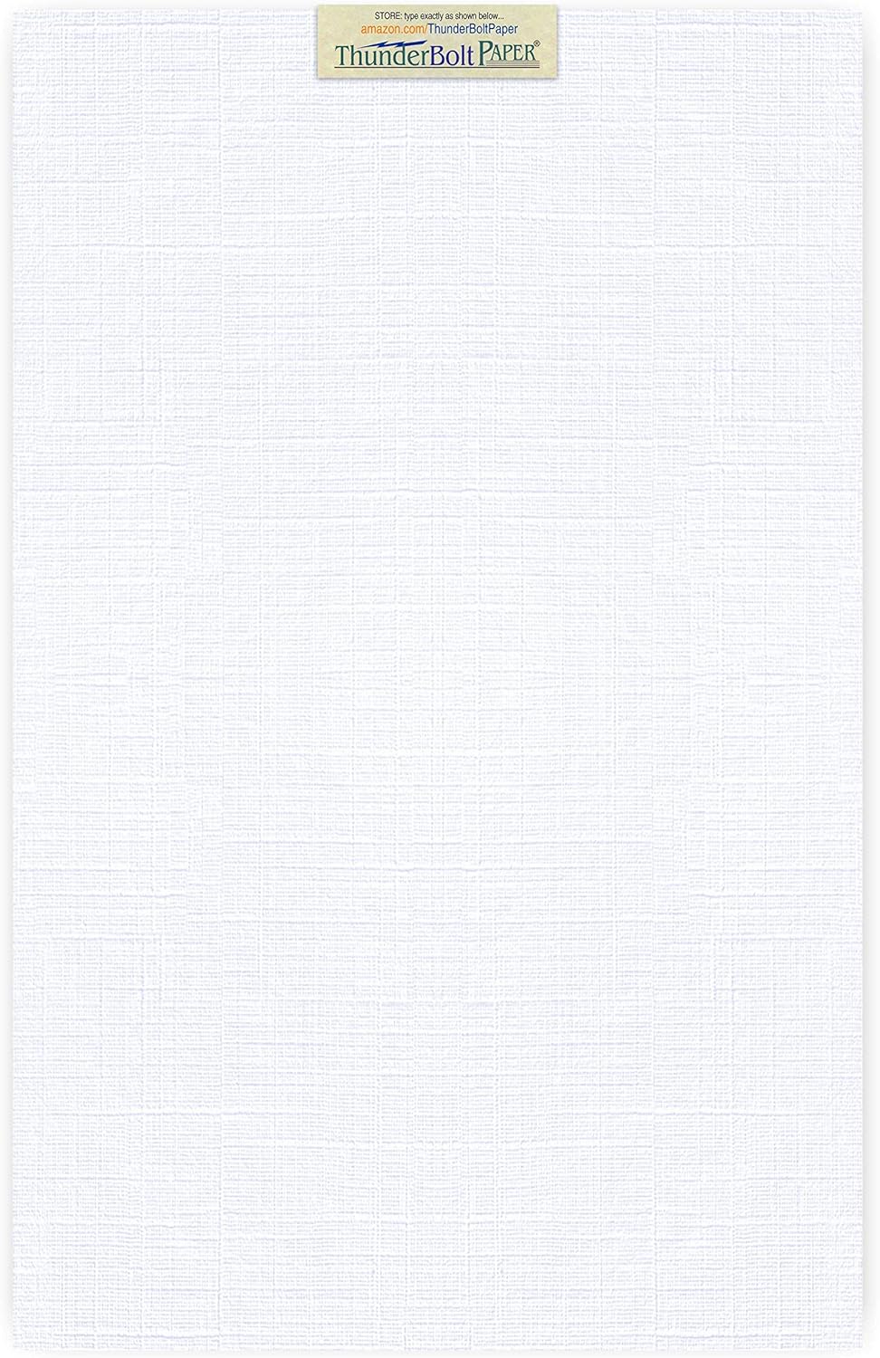 Amazon.com : 25 Bright White Linen 80# Cover Paper Sheets - 12" X 18 ...